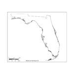 Blank Florida Map - Simple Outline for Printing