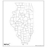 Blank Illinois Map - Basic Unlabeled State Format