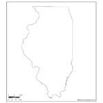 Blank Illinois Map - Basic Unlabeled State Format