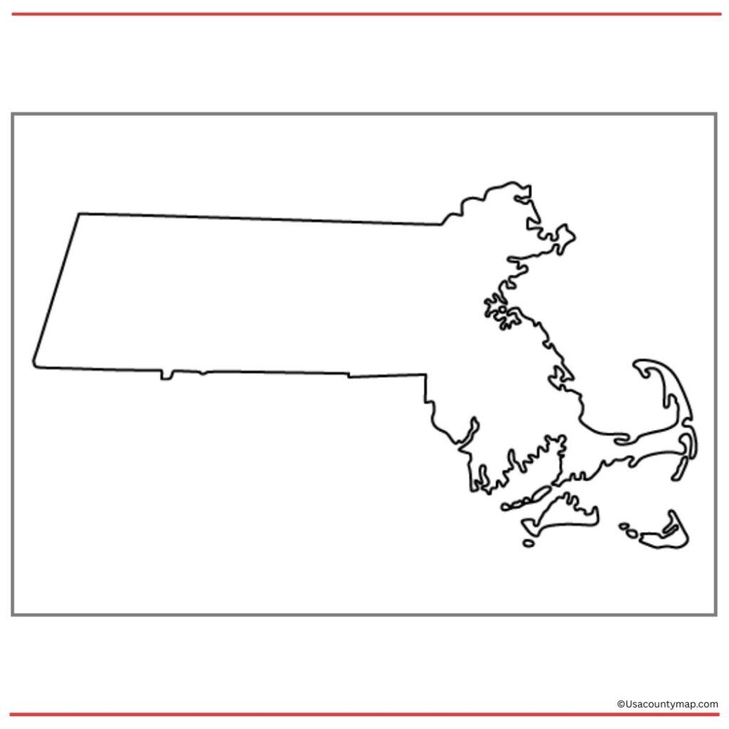 Blank Massachusetts Map - Printable State Outline