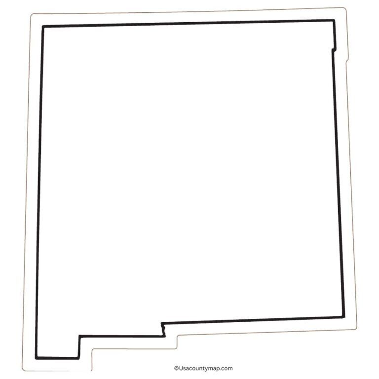 Blank New Mexico Map – Free Printable Resource