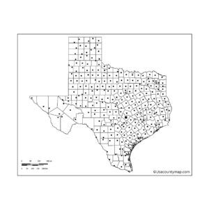 Blank Texas Map – Outline Map for Learning Use