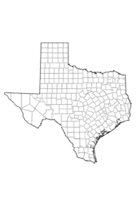 Blank Texas Map – Outline Map for Learning Use
