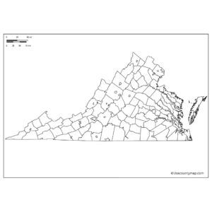Blank Virginia Map – Printable Outline and Guide