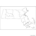 Blank Massachusetts Map - Printable State Outline