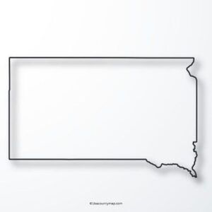 Blank South Dakota Map – Printable Outline Sheet
