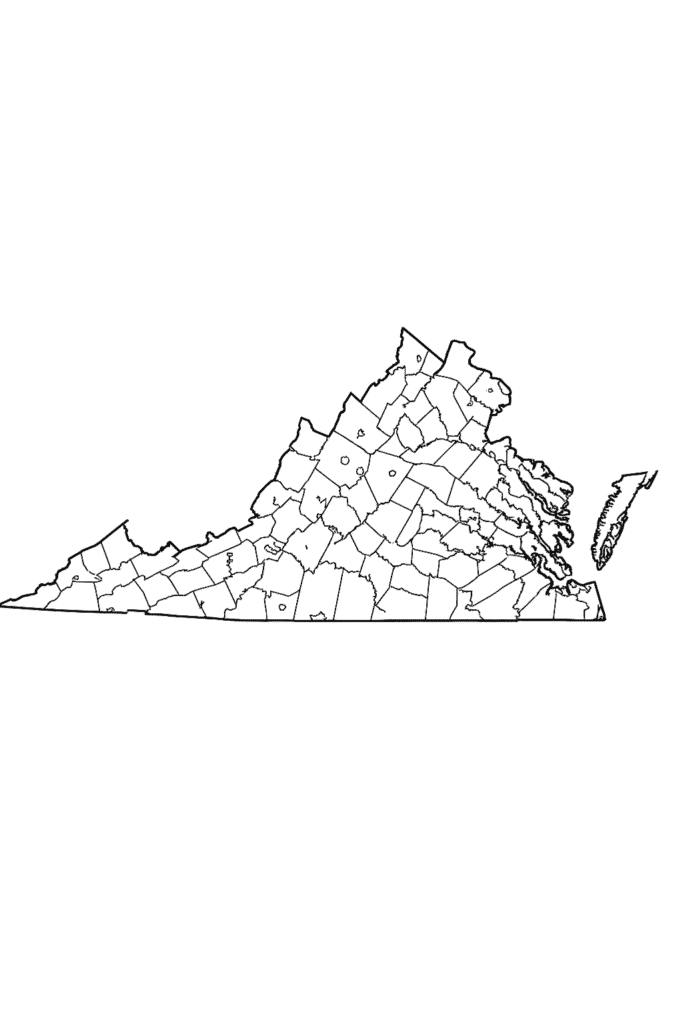 Blank Virginia Map – Printable Outline and Guide