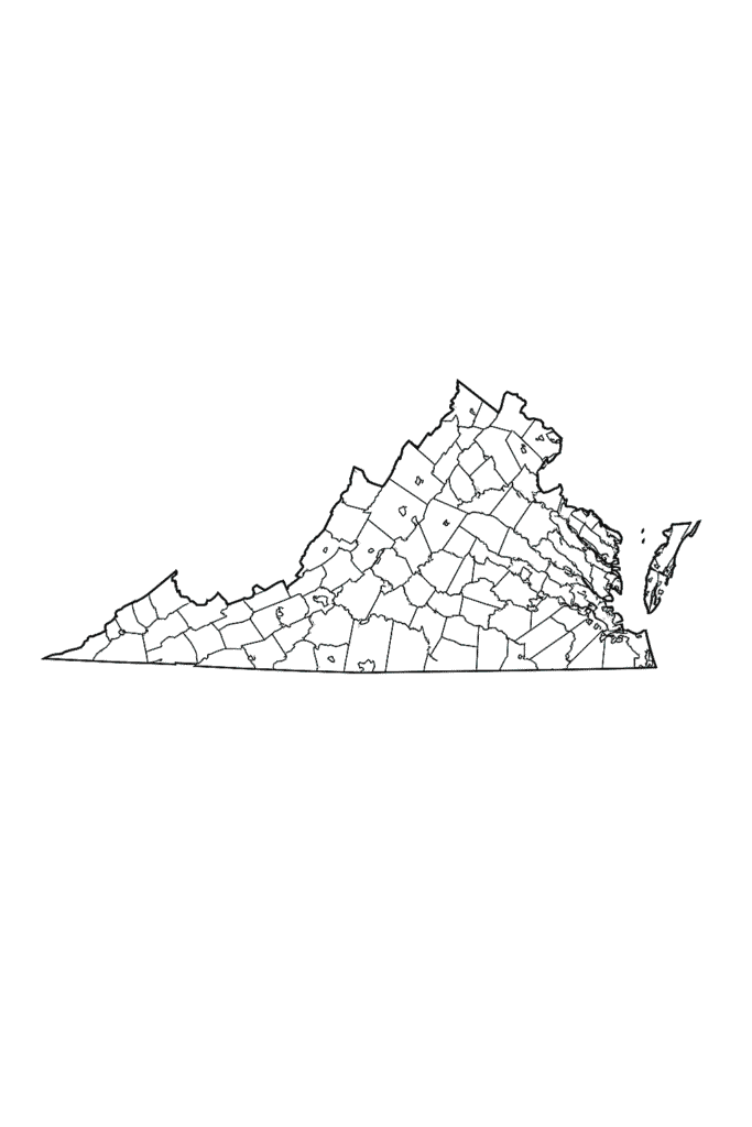 Blank Virginia Map – Printable Outline and Guide