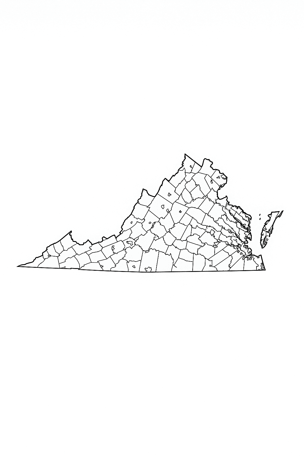 Blank Virginia Map – Printable Outline and Guide